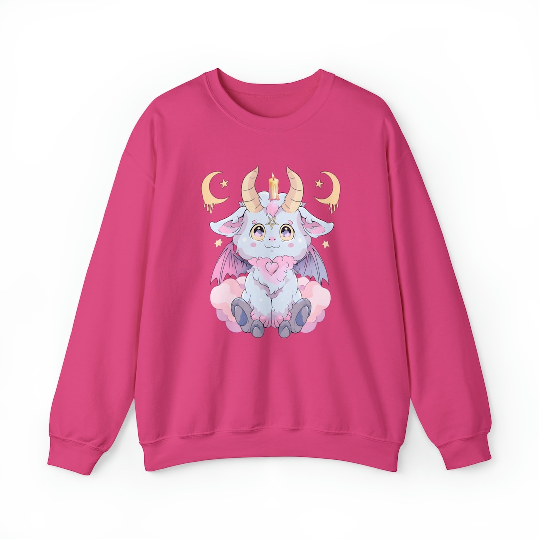 Pastel Goth Baphomet Unisex Heavy Blend™ Crewneck Sweatshirt, Atheist ...