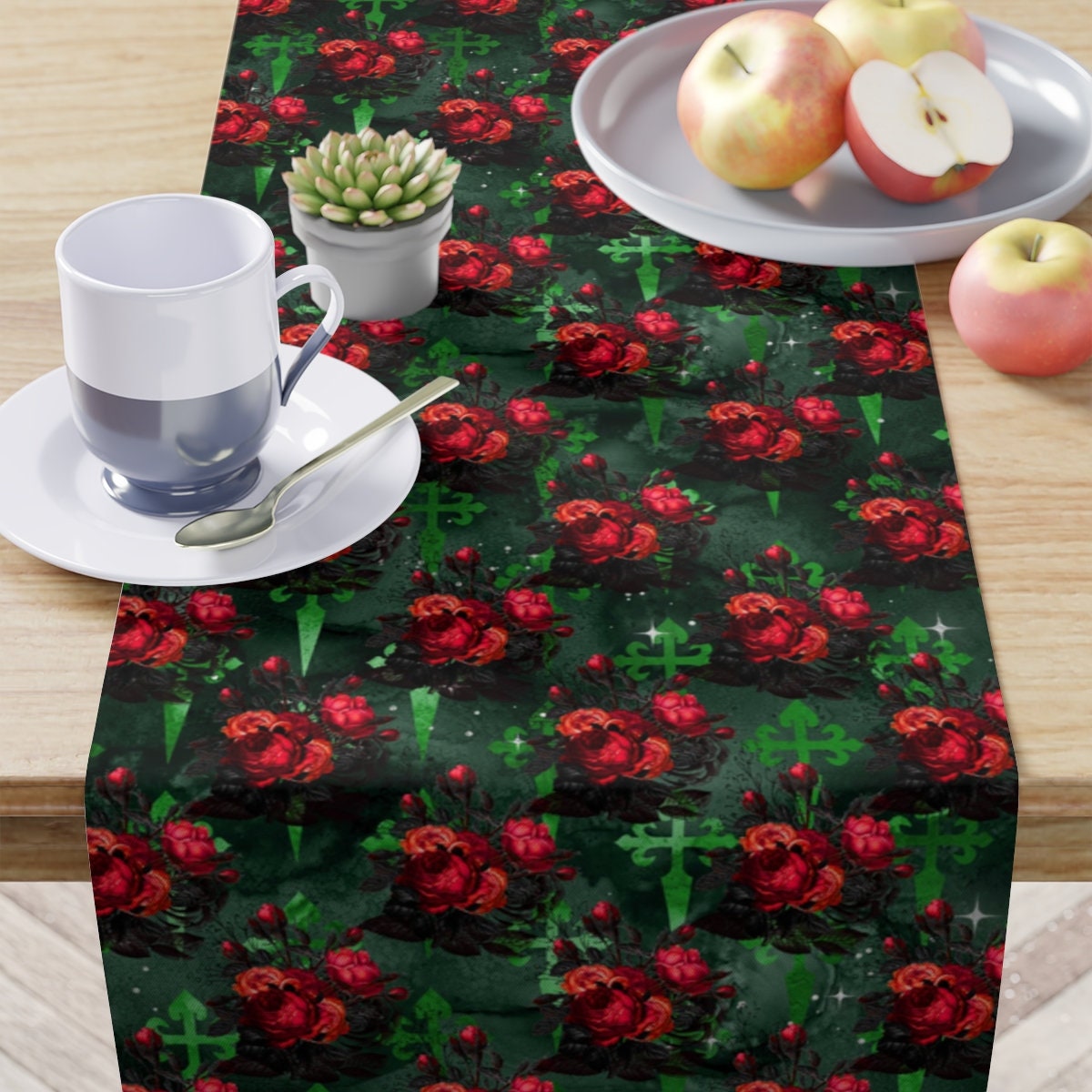 Gothic Christmas Table Runner, Gothic Home Decor, Dark Academia Home ...