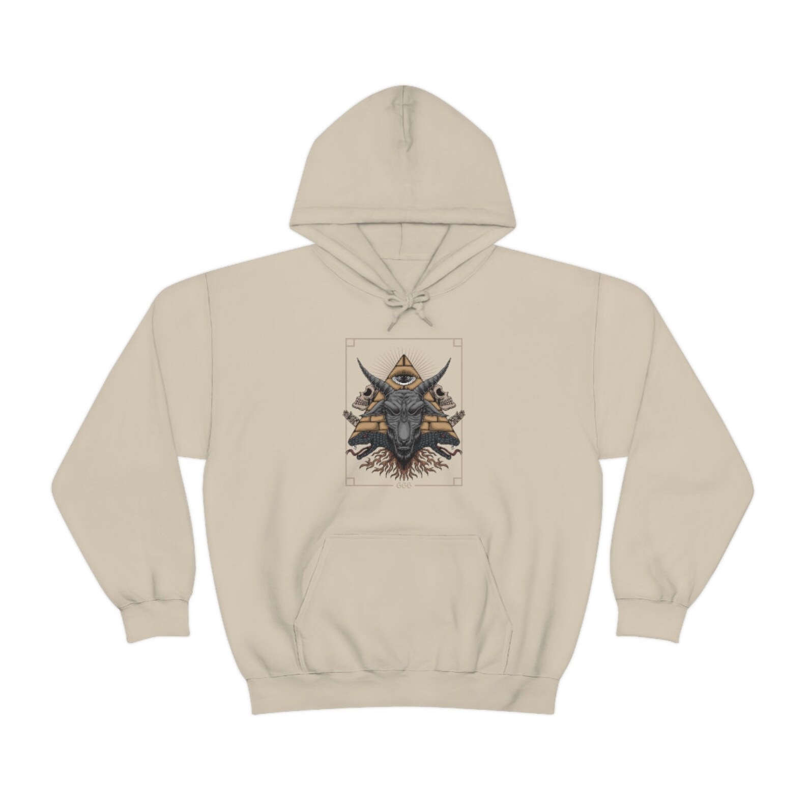 Satanic Hoodie Baphomet Sweatshirt Occult Demon Atheist - Etsy