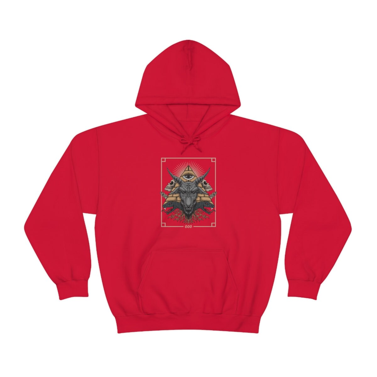 Satanic Hoodie Baphomet Sweatshirt Occult Demon Atheist - Etsy