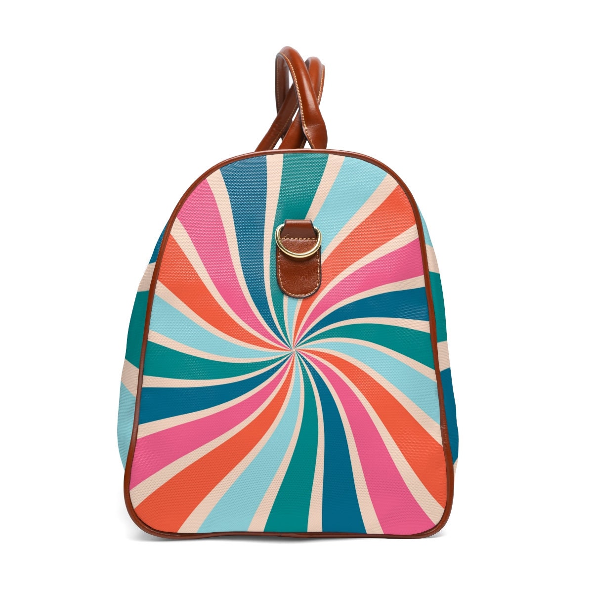 Retro Design Waterproof Travel Bag, 70s Aesthetic, Retro Weekender Bag ...