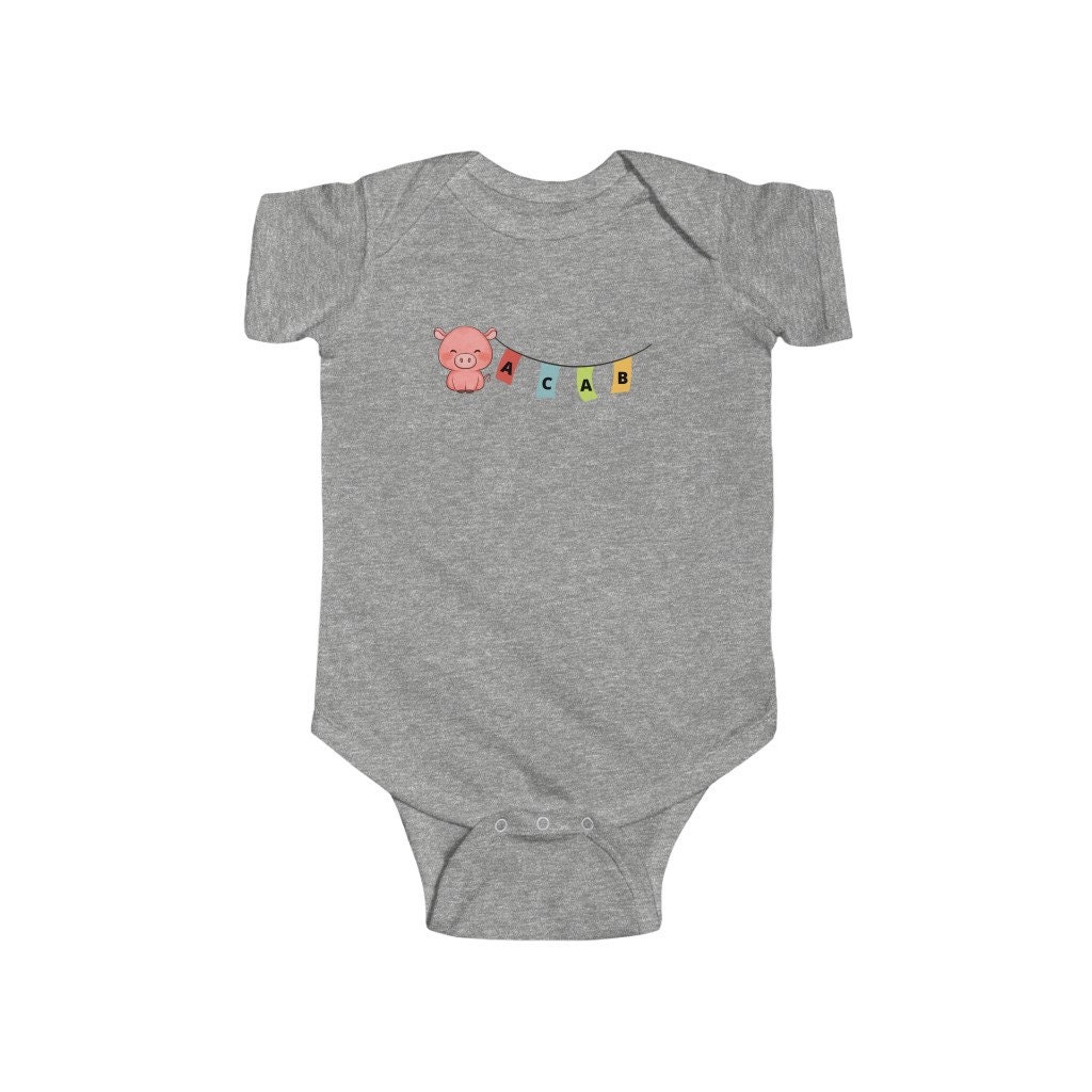 Baby ACAB Bodysuit Defund the Police Baby Antifa Leftist Baby Shirt ...