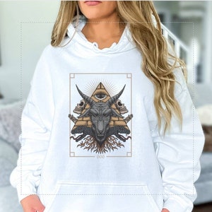 Satanic Hoodie, Baphomet Sweatshirt, Occult Demon Atheist Satanist ...
