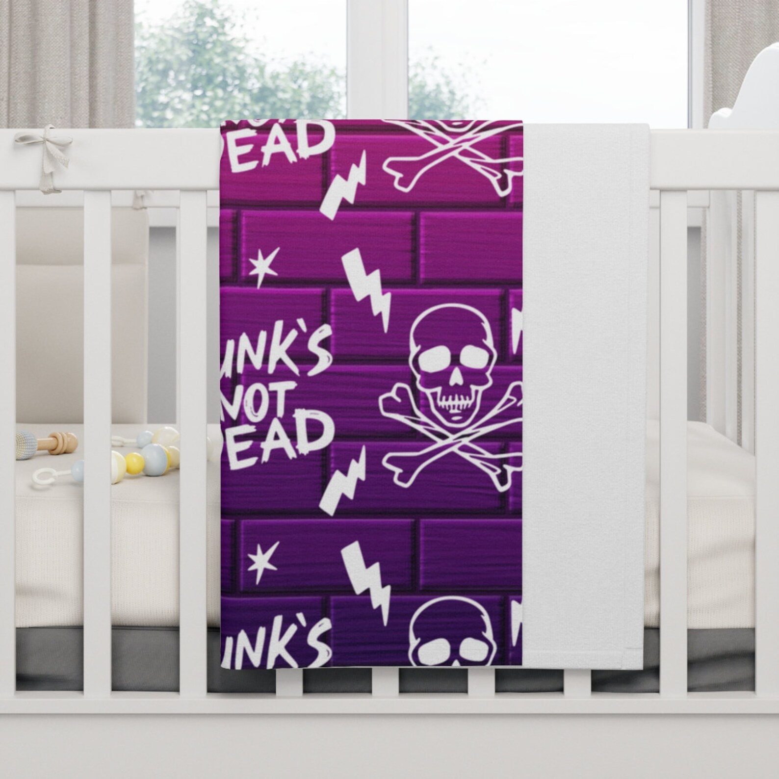 Punk Baby Blanket, Punk Rock Grunge Baby Aesthetic, Punk Baby ...