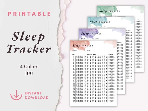 SLEEP TRACKER Digital Planner Wellness Planner Goodnotes - Etsy
