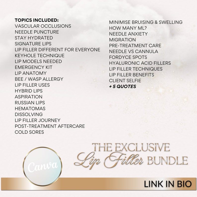 35 Luxury Lip Filler Aesthetics Instagram Feed Posts Fully Editable ...