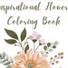 Inspirational Quotes Coloring Book | Flowers | Positive Mindset | 20 ...