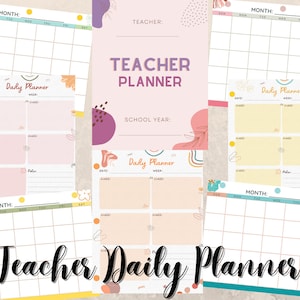 Boho-inspired Elementary Teacher Daily Planner - Etsy