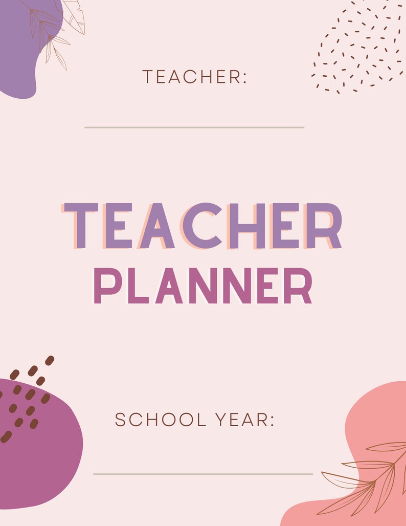 Boho-inspired Elementary Teacher Daily Planner - Etsy
