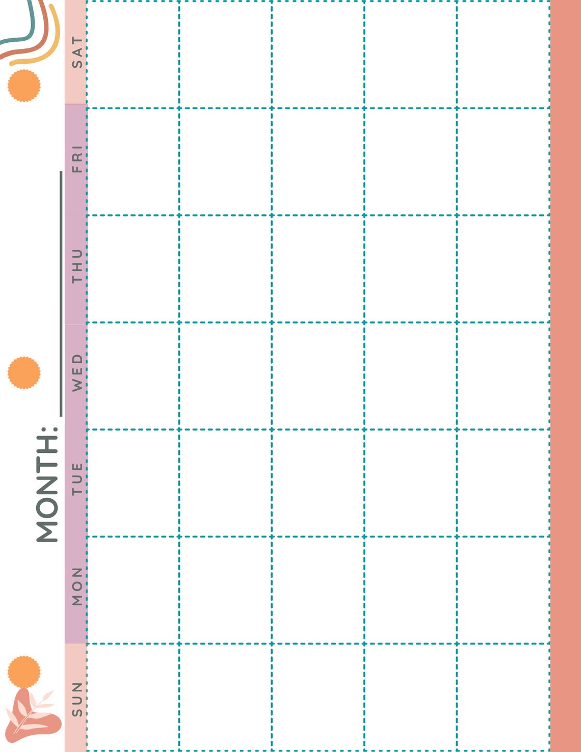 BOHO Style Teacher Weekly Planner - Etsy