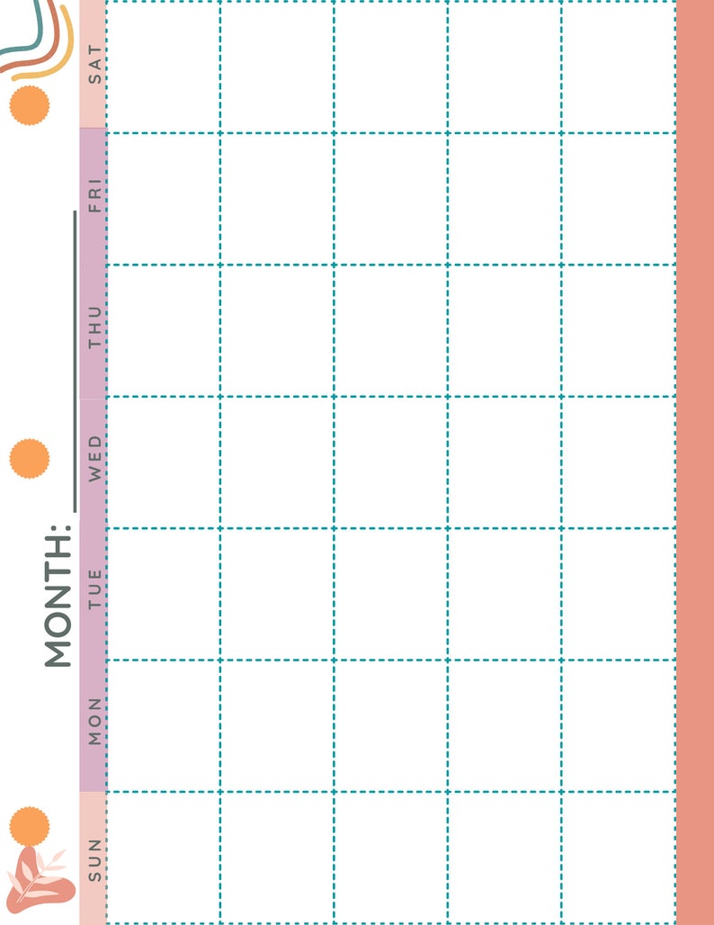 BOHO Style Teacher Weekly Planner - Etsy