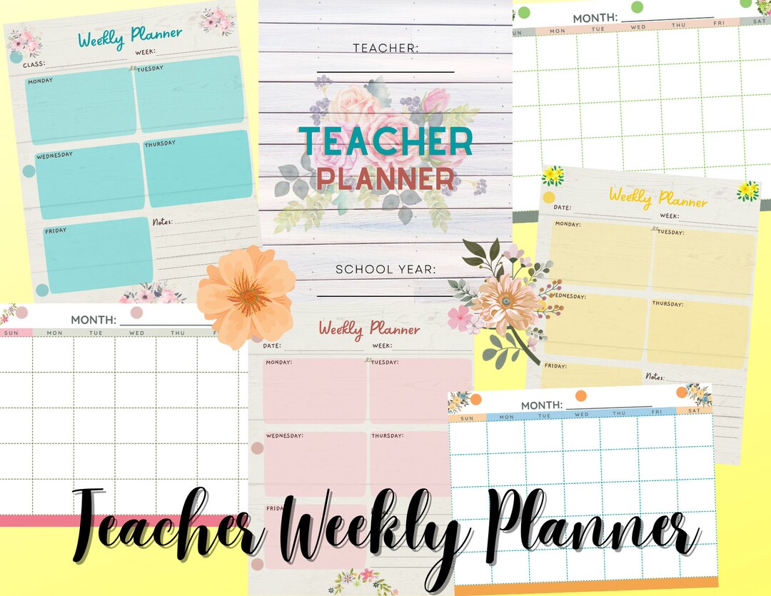 Farmhouse-inspired Weekly Teacher Planner-perfect for Middle or High ...