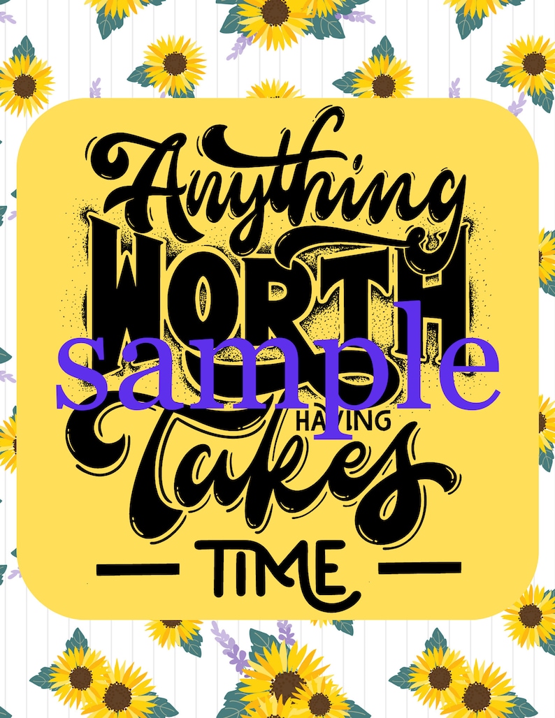 Sunflowers Classroom Posters | Set of 10 | Size 8.5x11 Inches ...