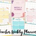 BOHO Style Teacher Weekly Planner - Etsy