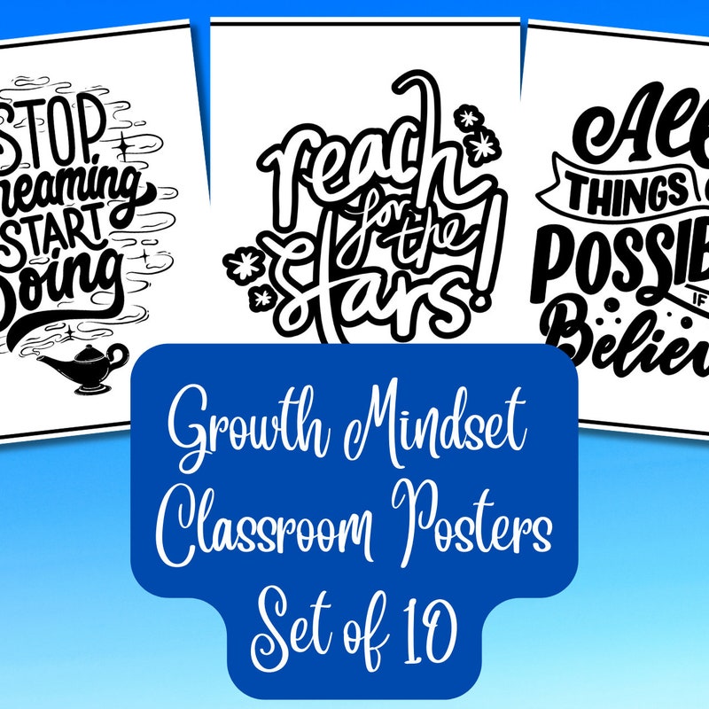 Growth Mindset Poster - Etsy