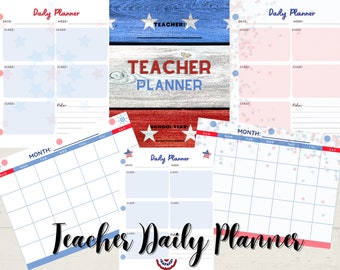 Farmhouse Themed Daily Teacher Planner - Etsy
