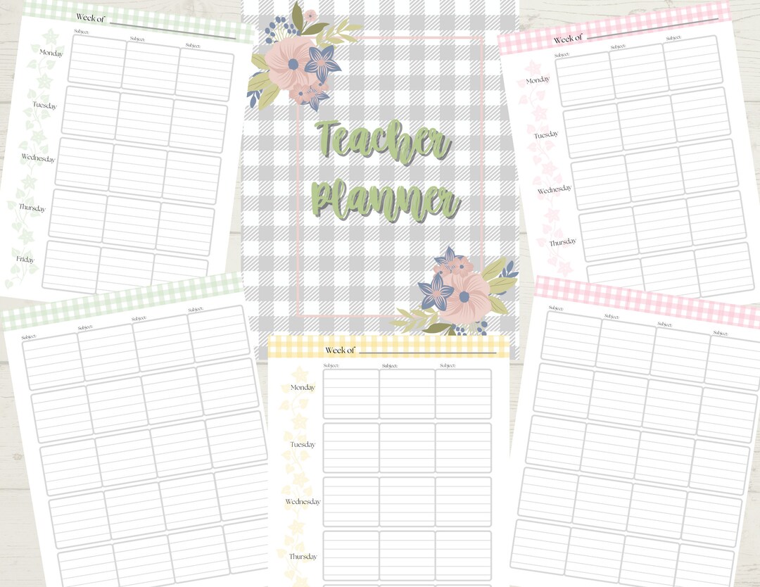 Farmhouse-style Teacher Happy Planner BIG Refill Pages | Create Your ...
