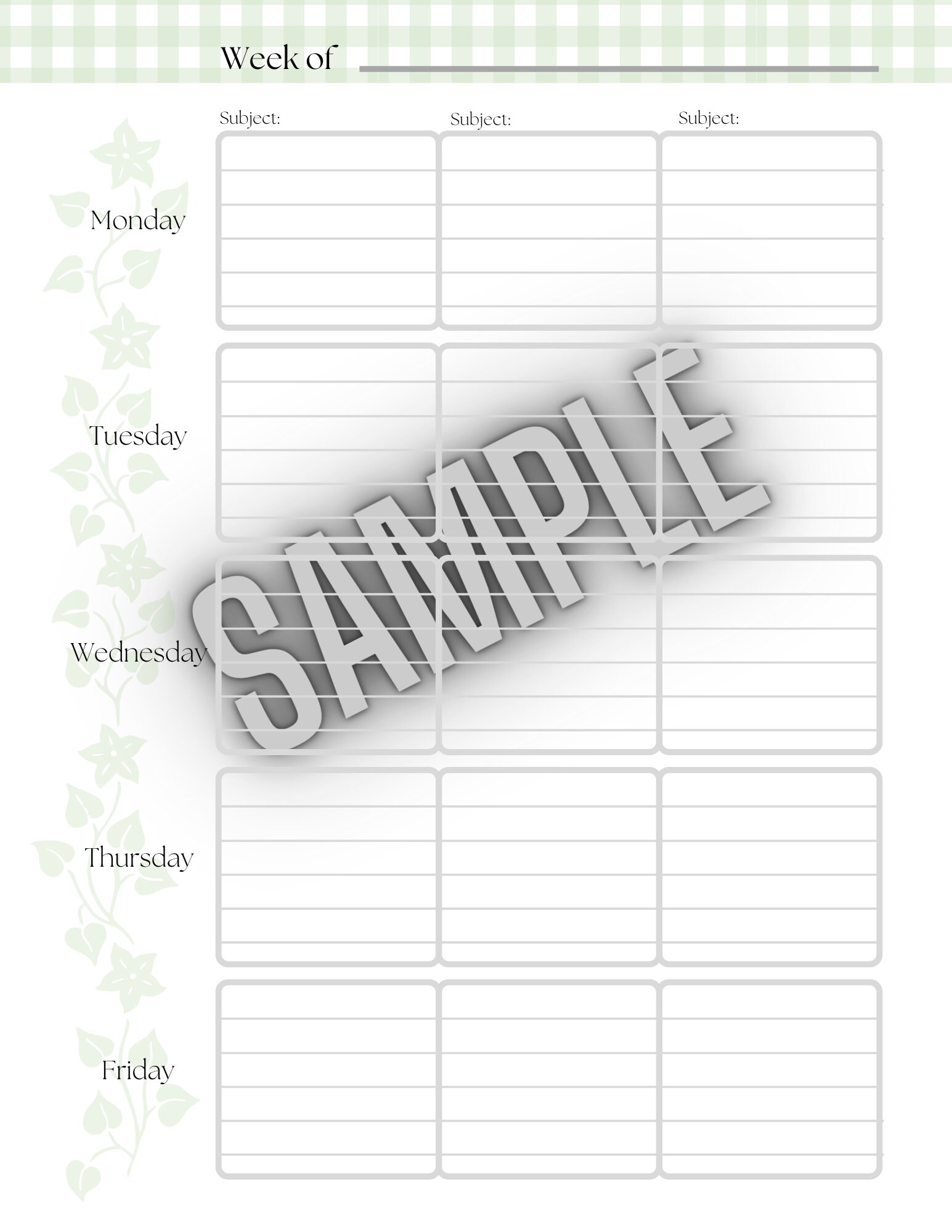 Farmhouse-style Teacher Happy Planner BIG Refill Pages | Create Your ...