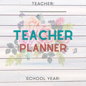 Farmhouse Themed Daily Teacher Planner - Etsy
