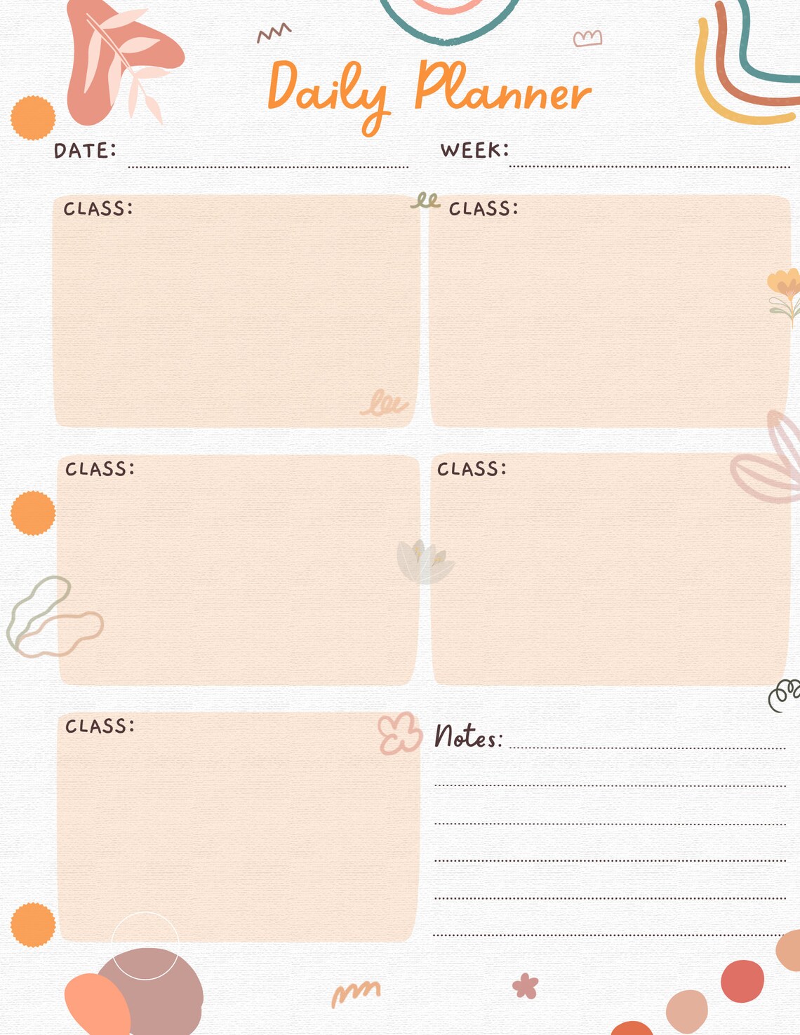 Boho-inspired Elementary Teacher Daily Planner - Etsy
