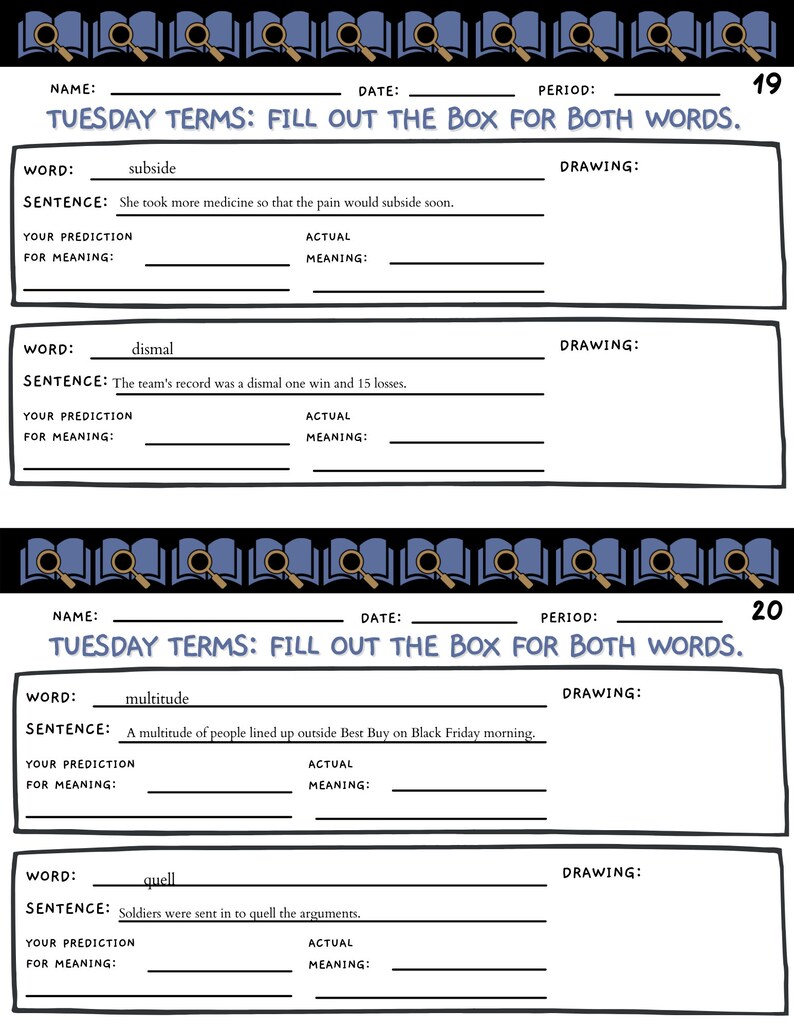 English Language Arts Bellringers for the Entire Year | Perfect for ...