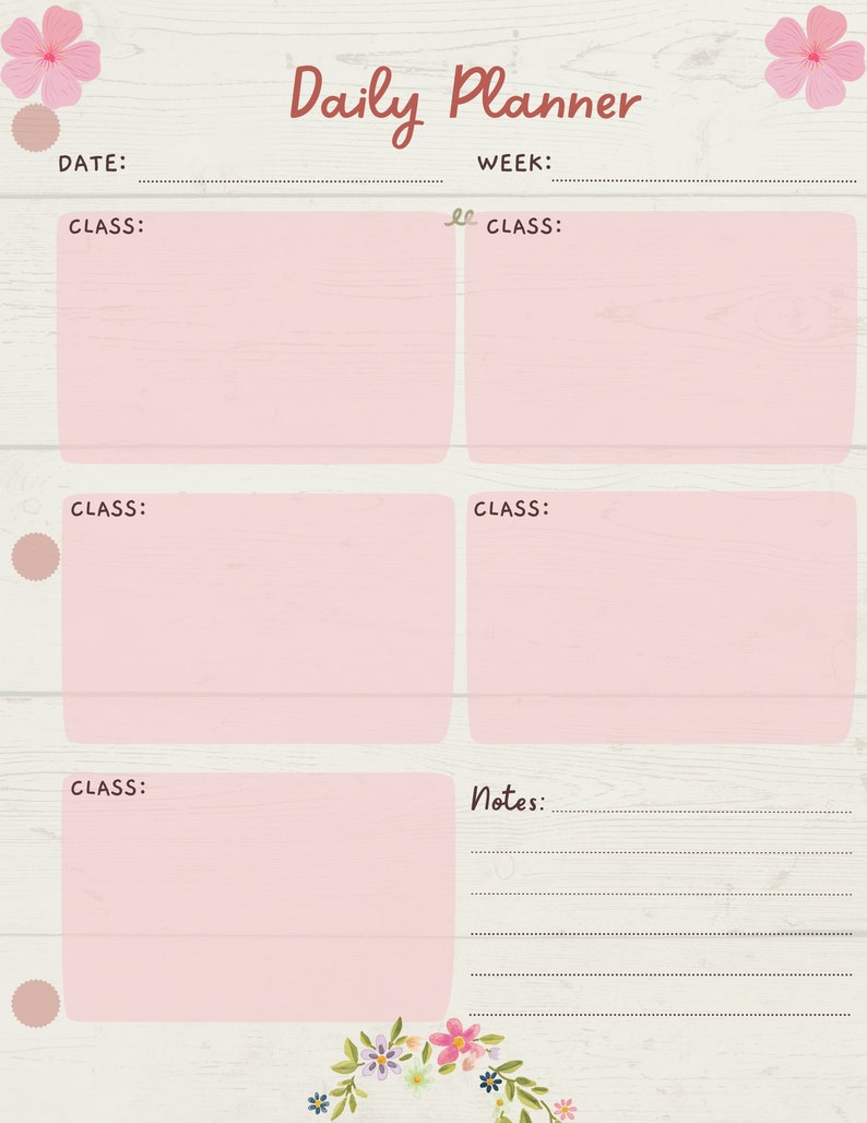 Farmhouse Themed Daily Teacher Planner - Etsy