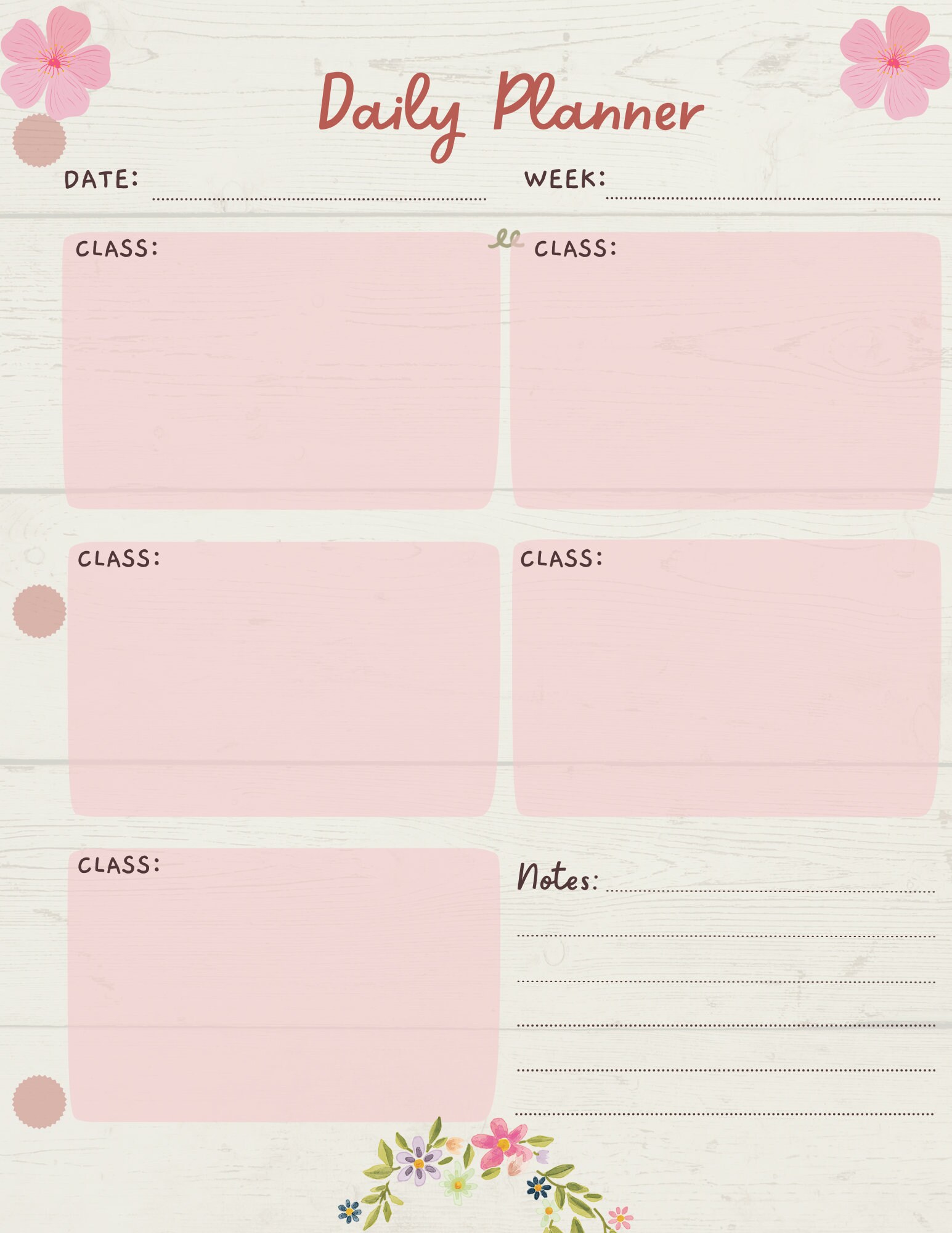 Farmhouse Themed Daily Teacher Planner - Etsy