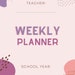 BOHO Style Teacher Weekly Planner - Etsy