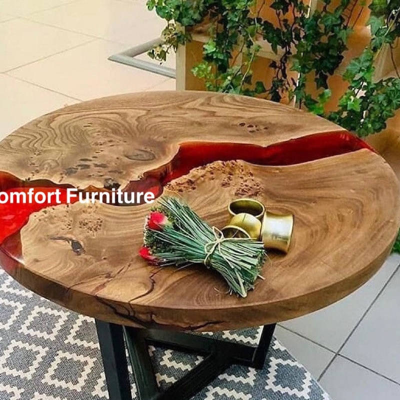 Round Epoxy Table - Etsy