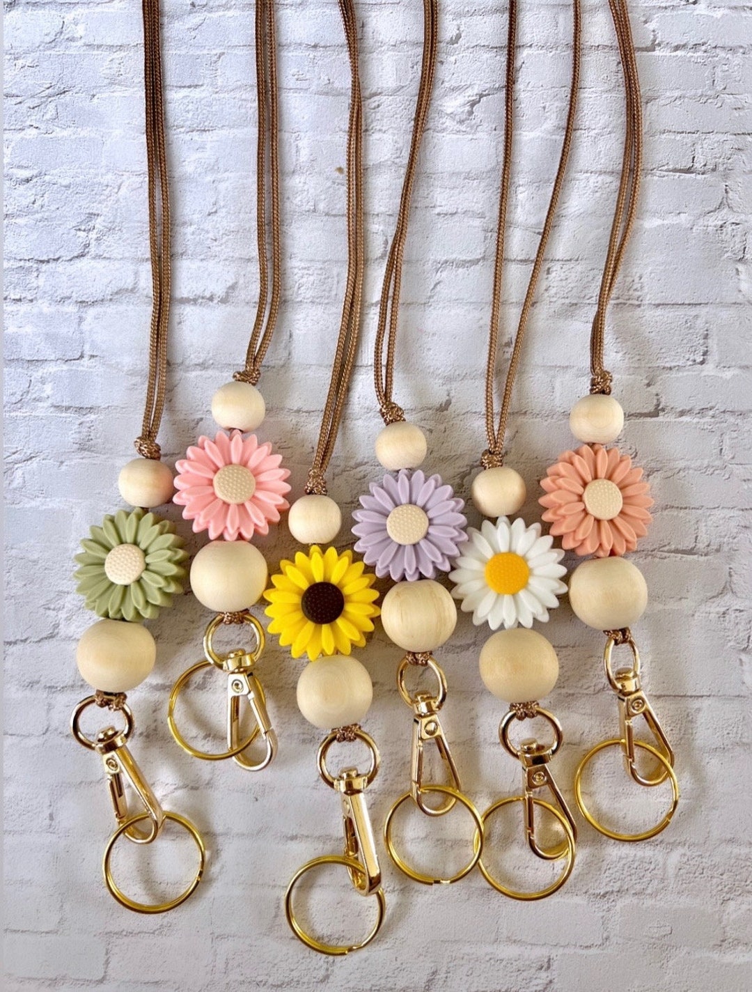 Sunflower Lanyard - Etsy