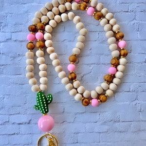 Retro & Boho Colorful Cactus Lanyards - Etsy