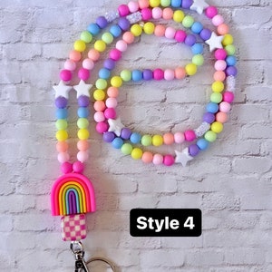 Retro Rainbow Teacher Lanyards - Etsy