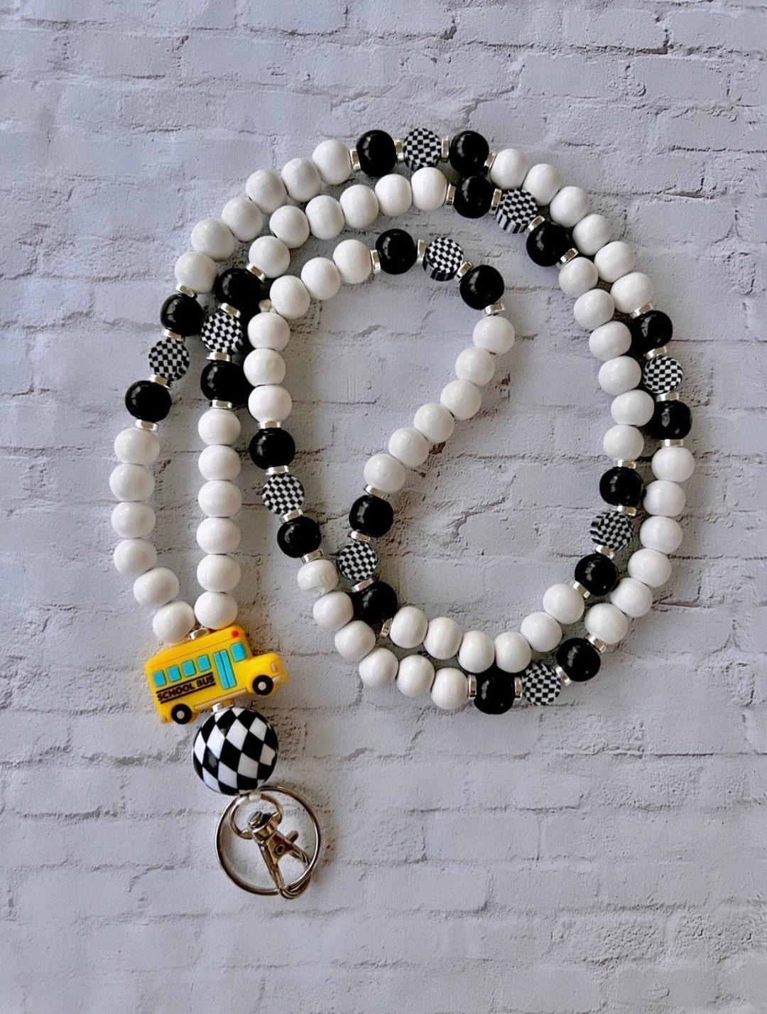 Retro School Bus Lanyard - Etsy