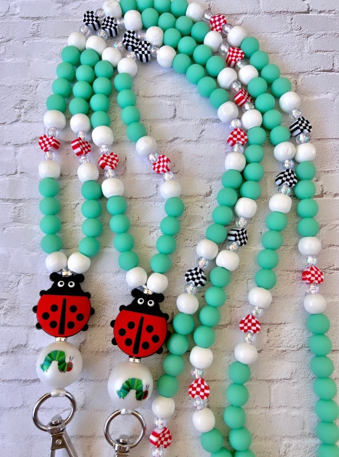 Ladybug/ Caterpillar Lanyard - Etsy
