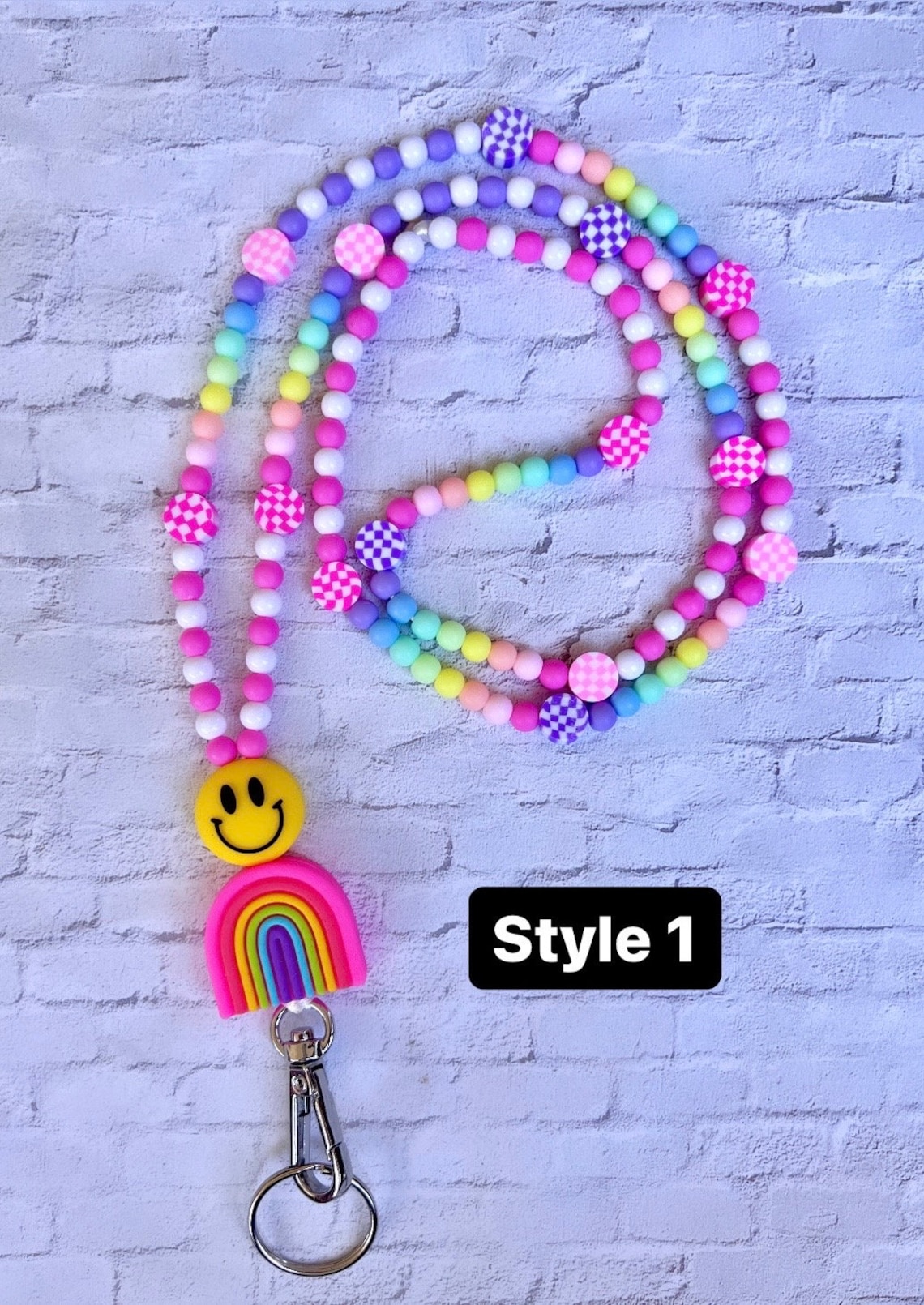 Retro Rainbow Teacher Lanyards - Etsy