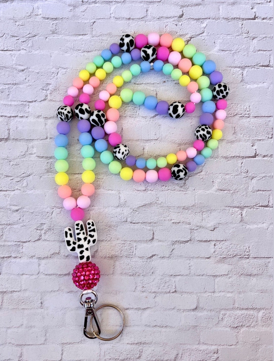 Retro Cactus Teacher Lanyard - Etsy