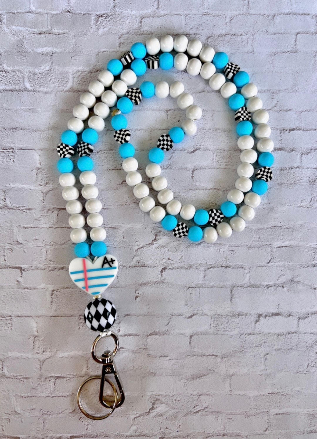 Notebook Paper Teacher Lanyard - Etsy