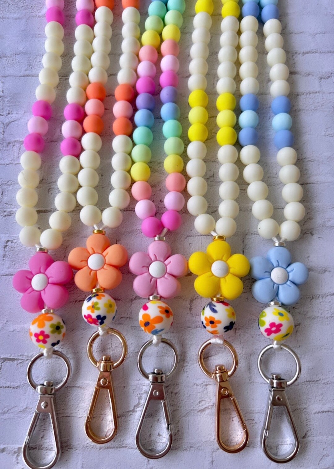 Floral Teacher Lanyards - Etsy