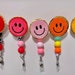Retro Stoney Clover Inspired Beaded Smiley Face Badge Reels - Etsy
