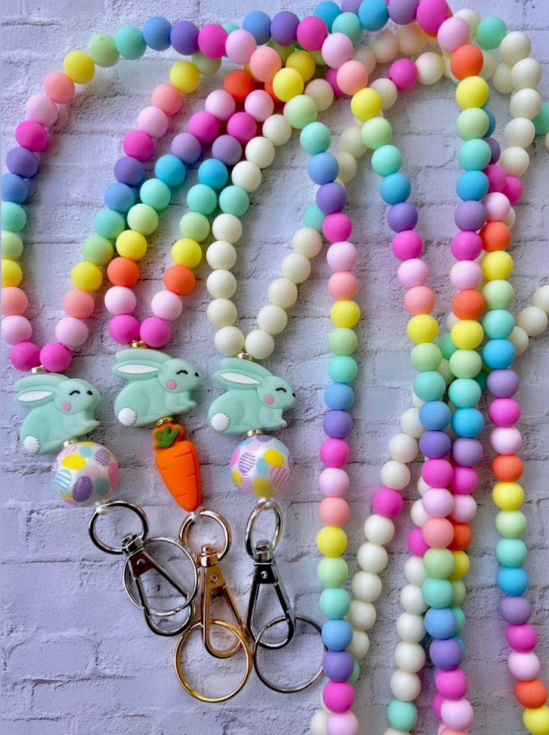 Spring Easter Bunny Lanyards - Etsy