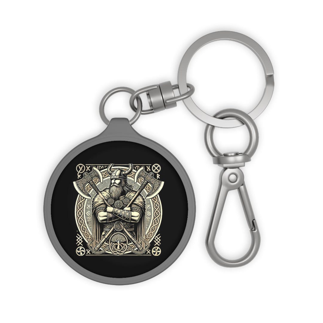 Viking Runic Keyring Tag - Strength & Heritage in One - Etsy