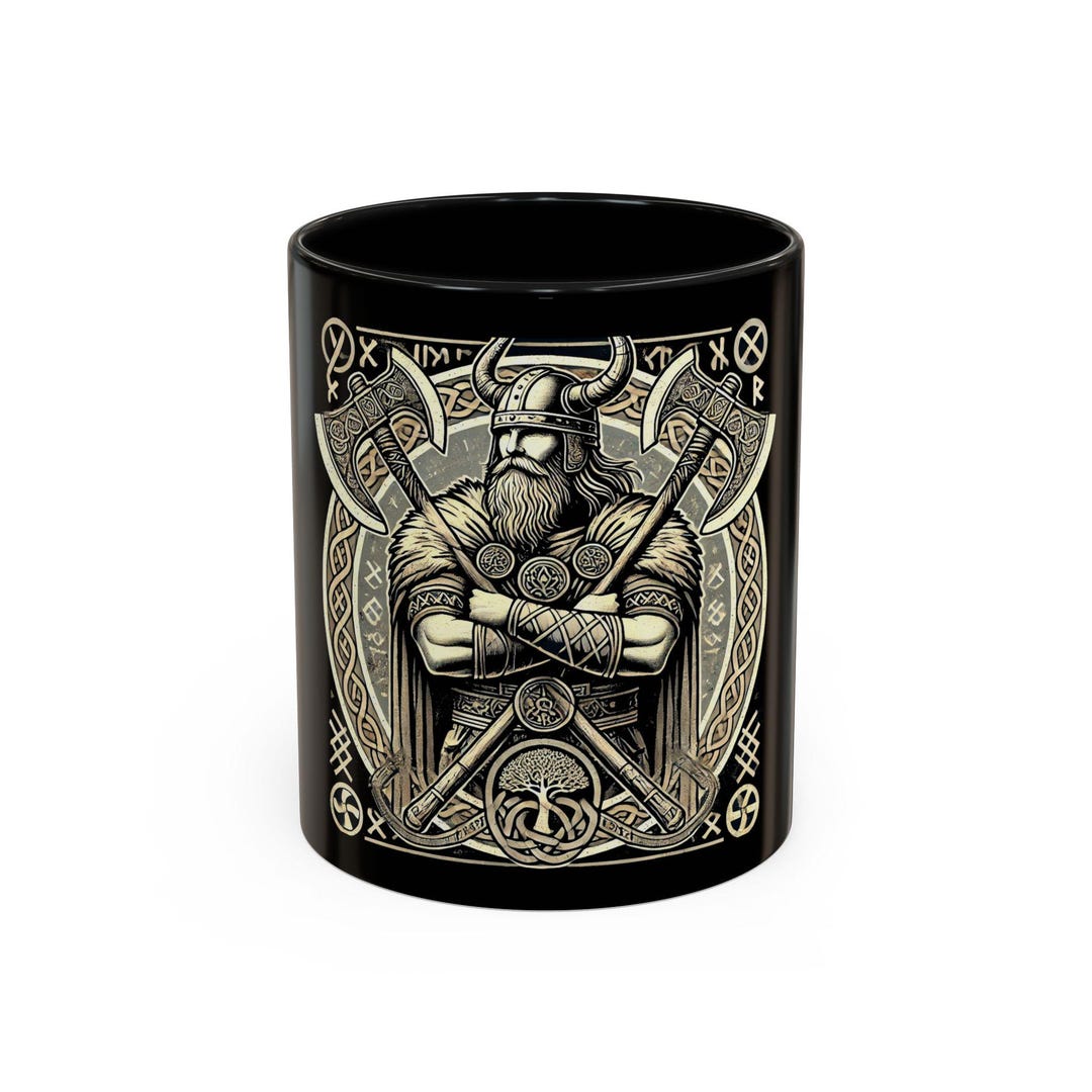 Viking Runic Coffee Mug - Strength, Heritage and Comfort in One - Etsy