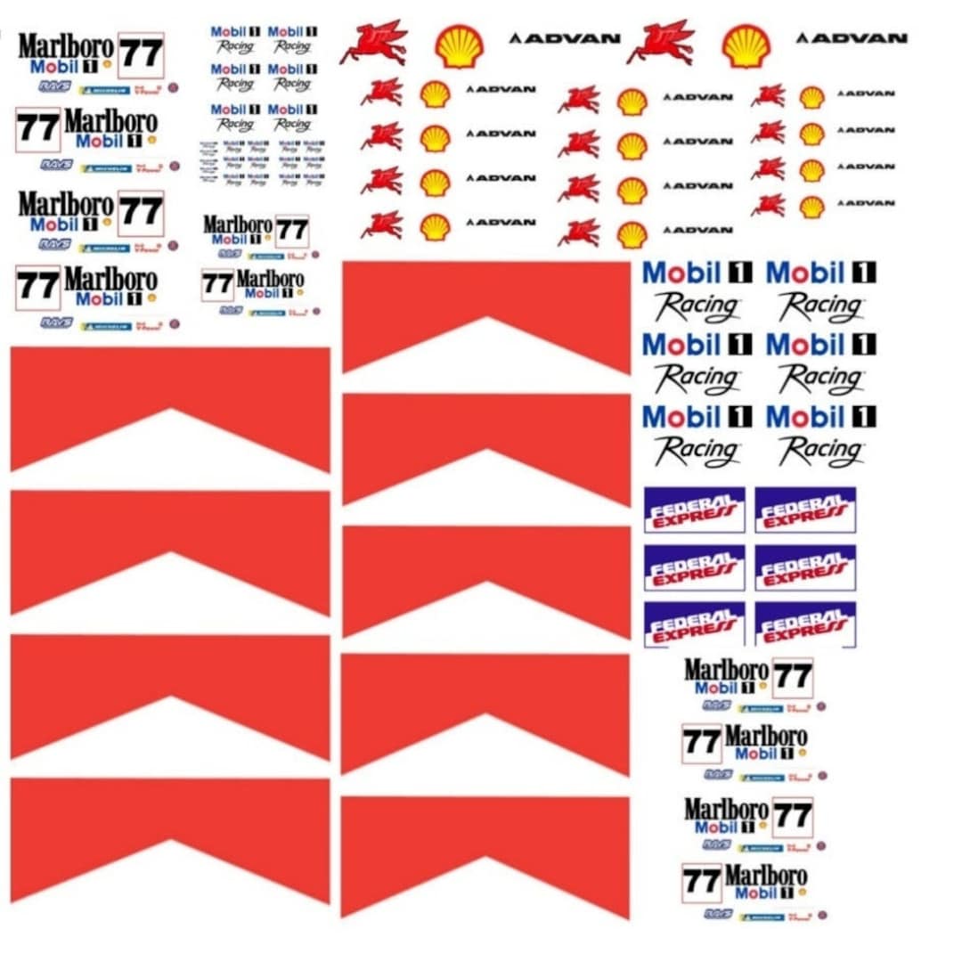 Marlboro Racing 1:64 Scale Wateralide Decal - Etsy