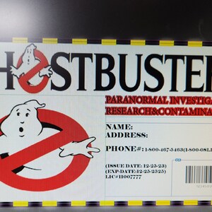 Ghost Busters Custom Cards 3.5x2 Business Size - Etsy