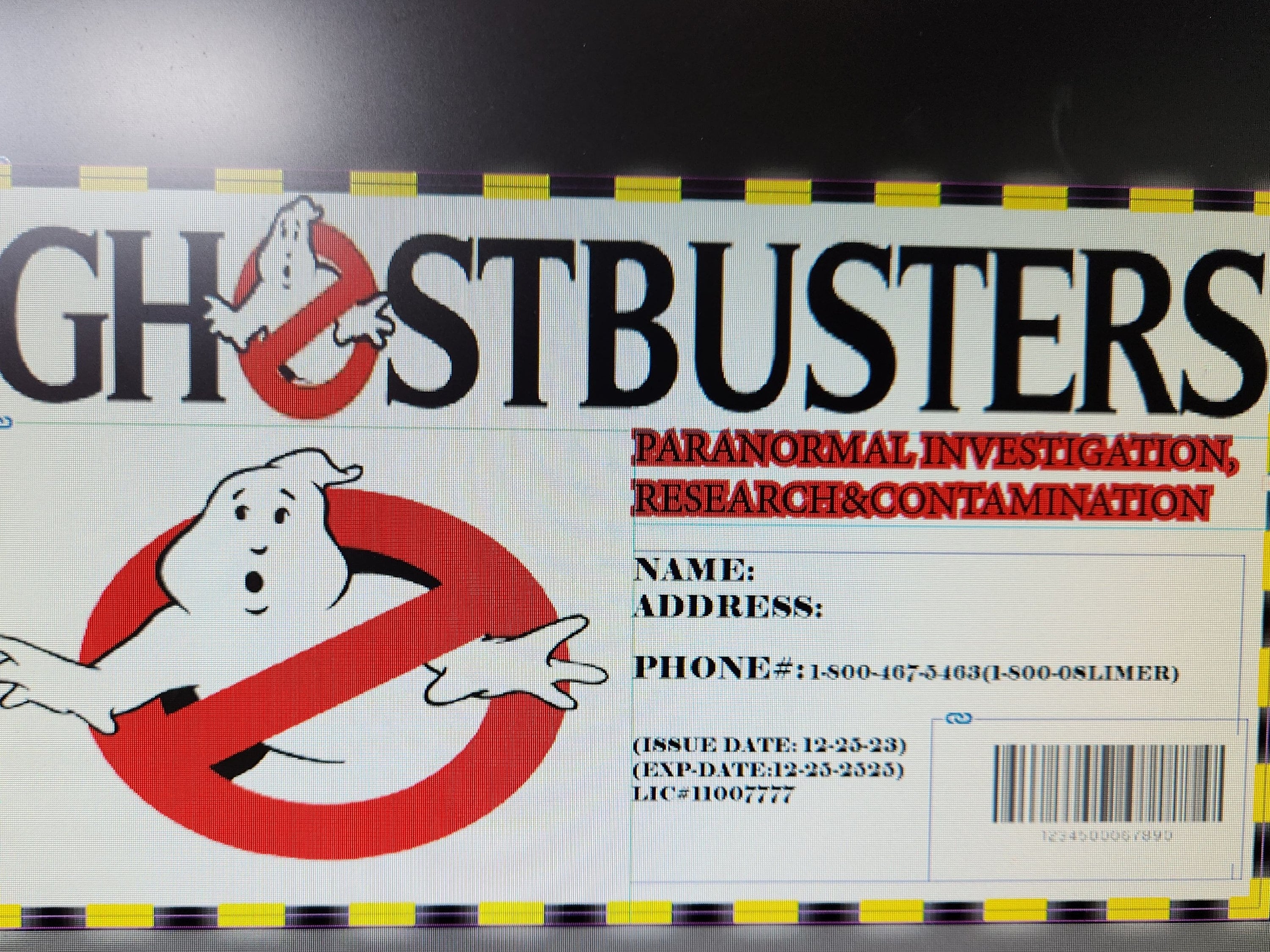Ghost Busters Custom Cards 3.5x2 Business Size - Etsy