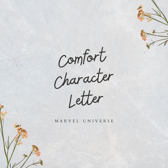 Comfort Character Letter - Etsy