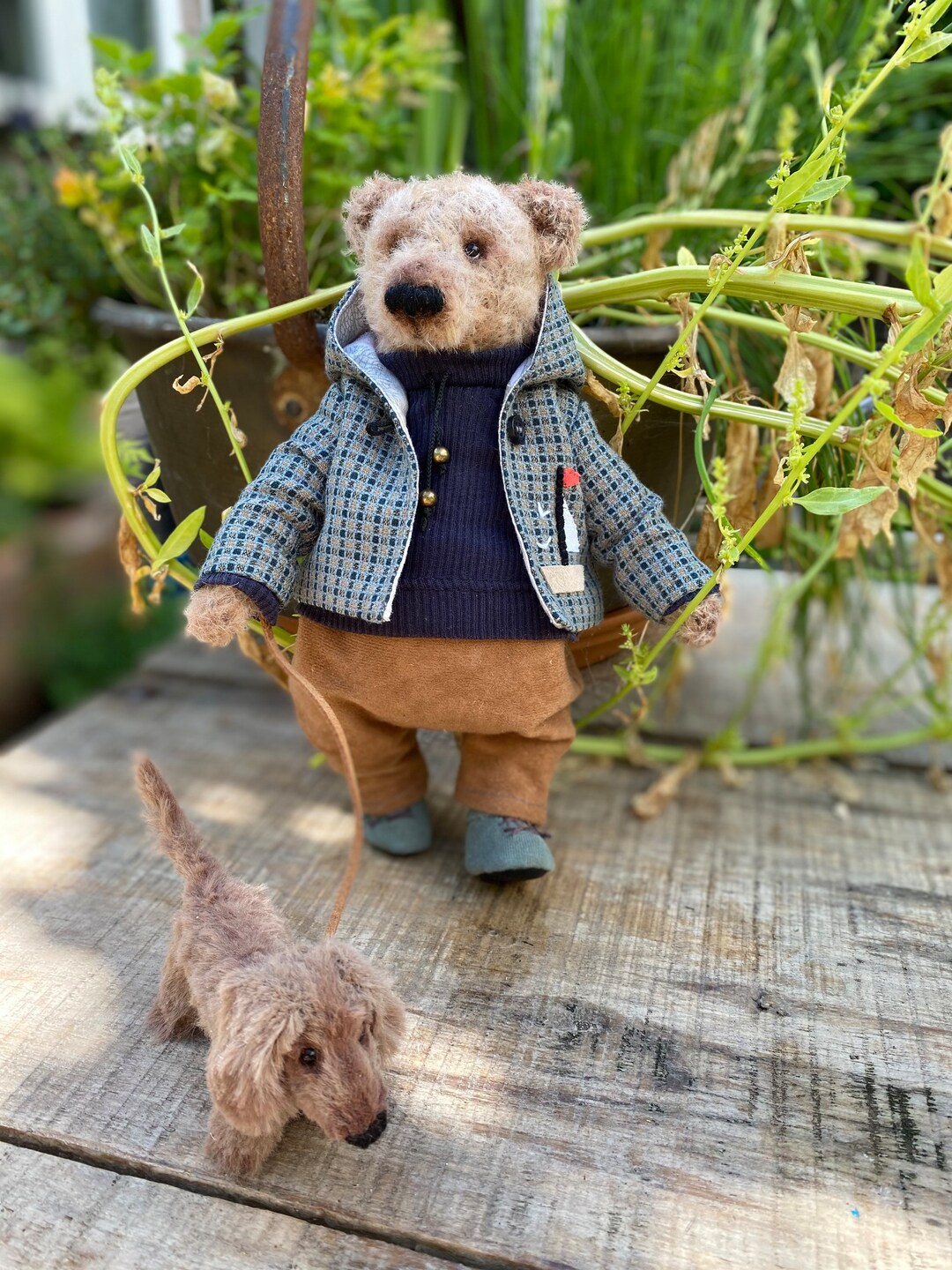 Teddy Bear Oscar Handmade, Traditional, Shulte Mohair, Sawdust, 23cm - Etsy