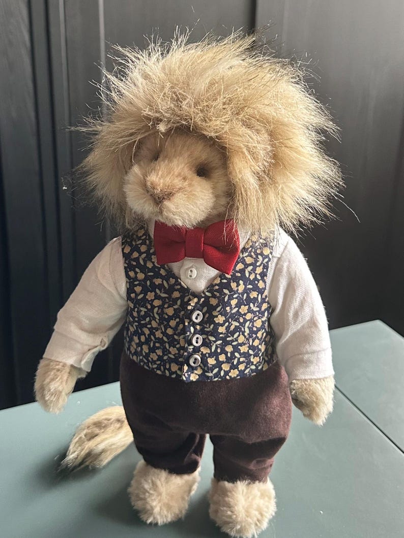 Teddy Lion Leo 31 Cm, Handmade - Etsy