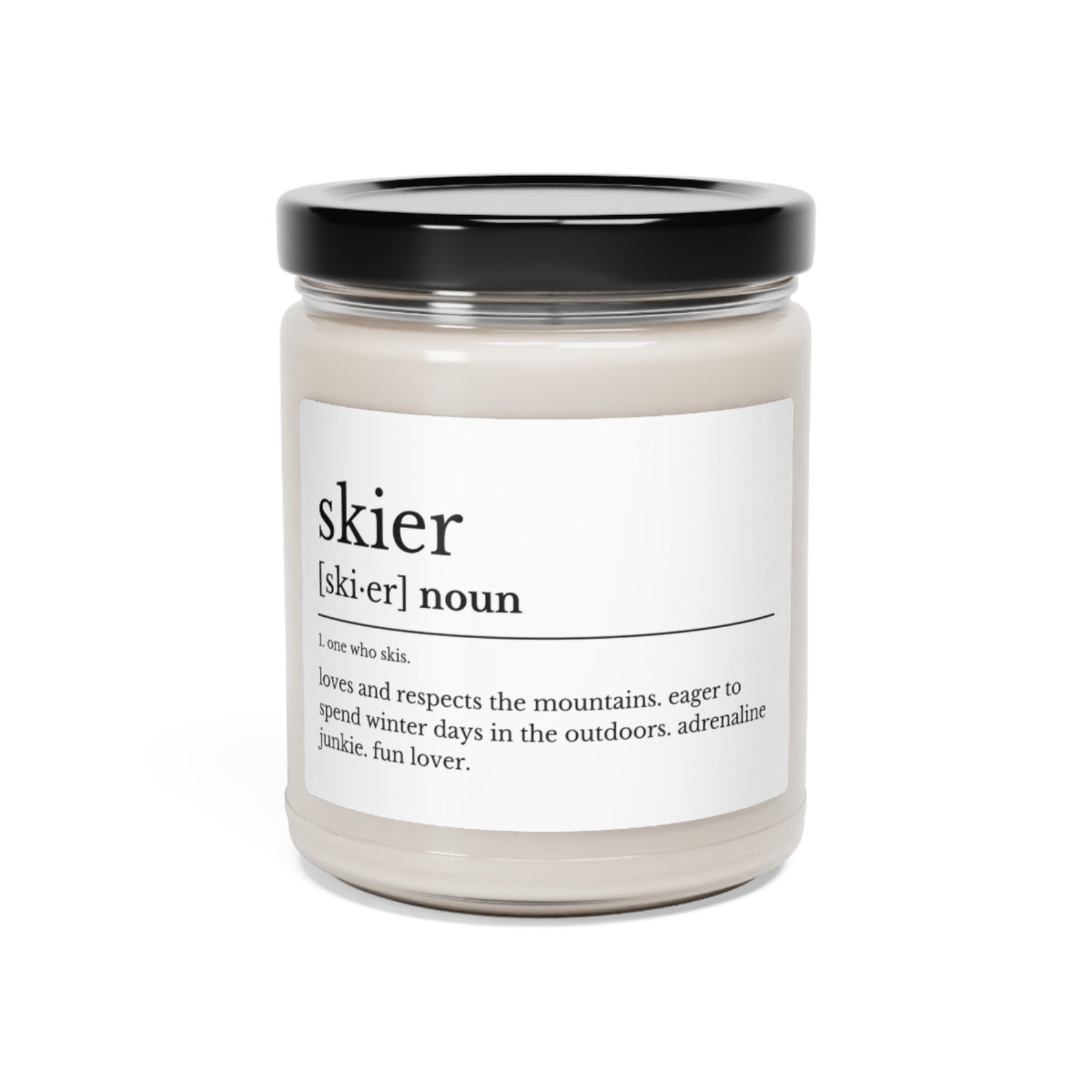 Definition of "skier" Candle | Scented Soy Candle | Gifts for Skiers ...