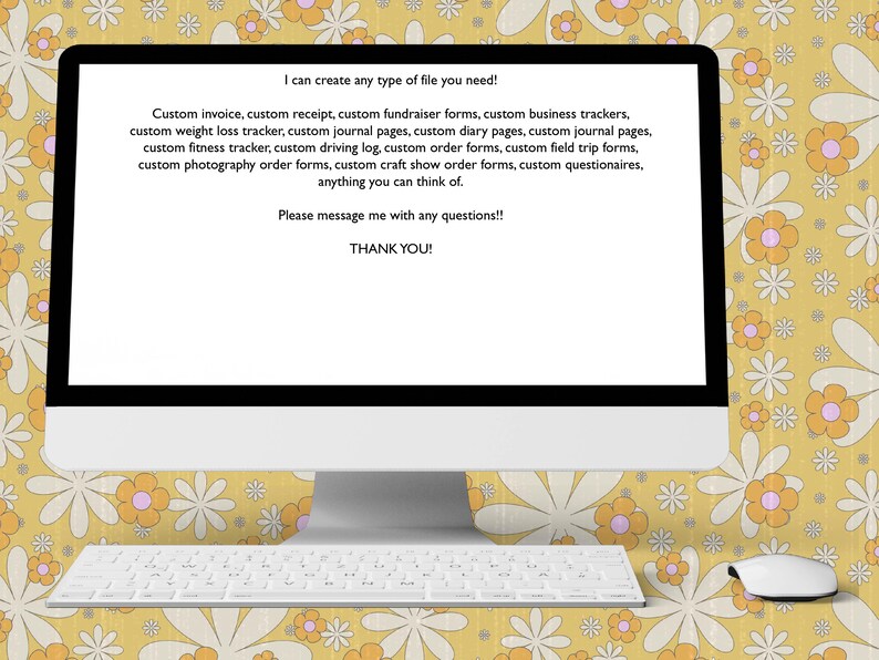 Custom Fillable PDF, Custom Fillable Form, Custom Printable Form ...